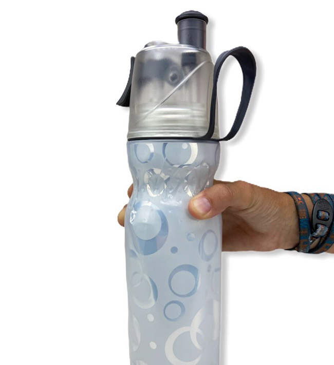 SEE THE VIDEO! O2 Cool ArcticSqueeze 20 Oz. Double Wall Insulated Mist ...