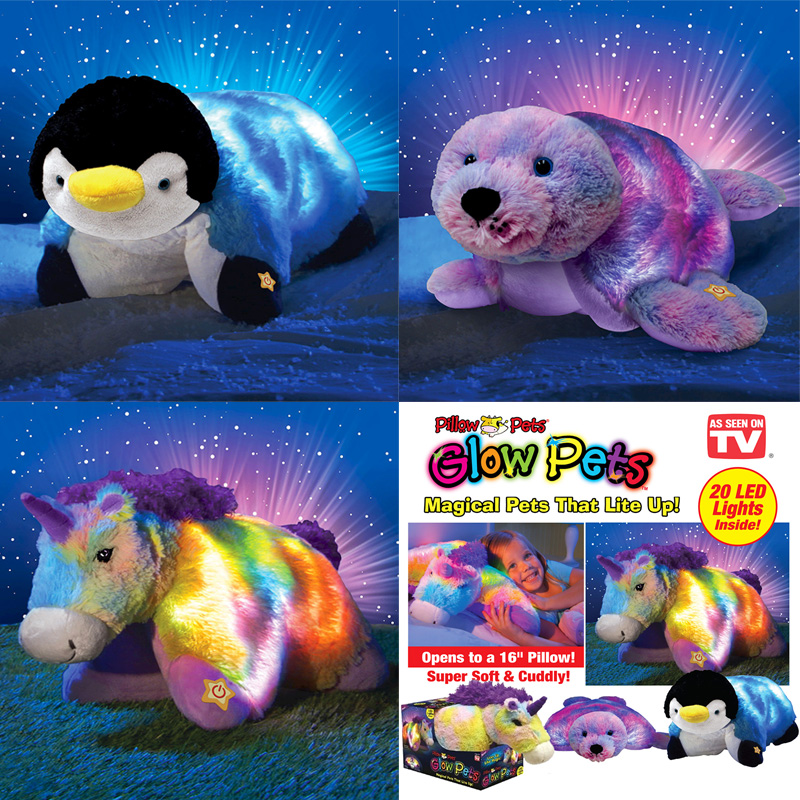 Pillow Pets Glow Pets - It's a Pet It's a Pillow It GLOWS - 1 for $11. ...