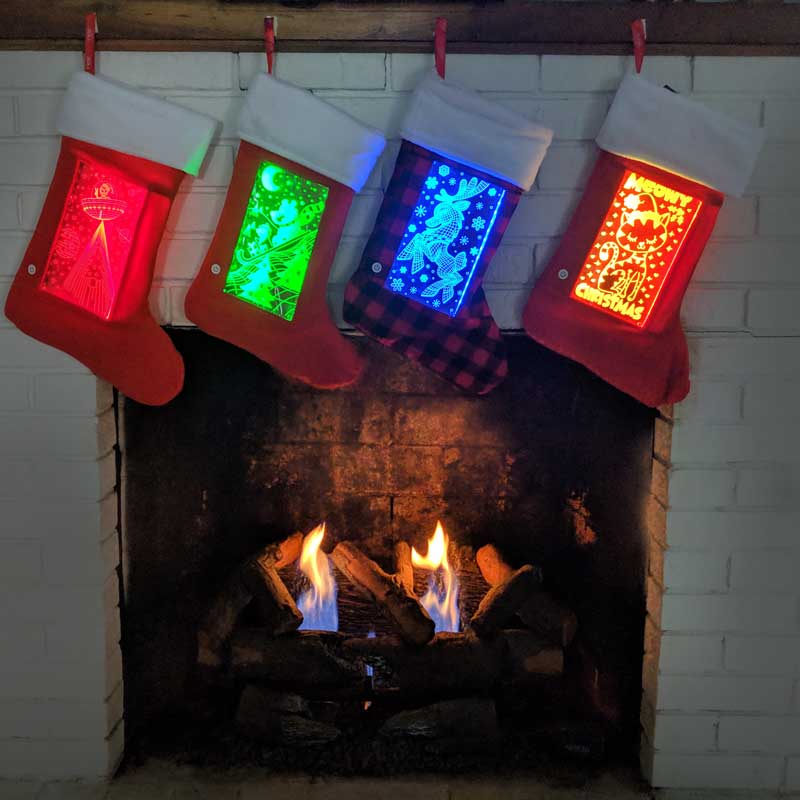 THESE ARE SO COOL! - LED Light -Up Christmas Stockings - Select a color ...