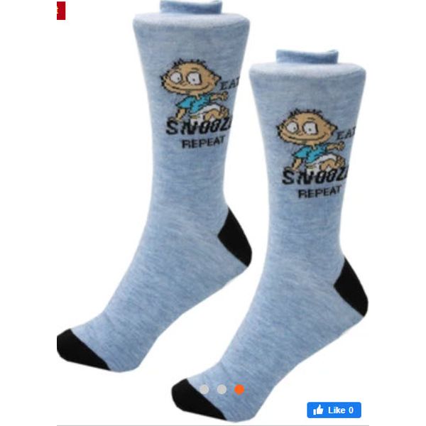 4 Pack of Nick Toons Socks - 1 Pair of Rug Rats "Lookin' Good!" Socks ...