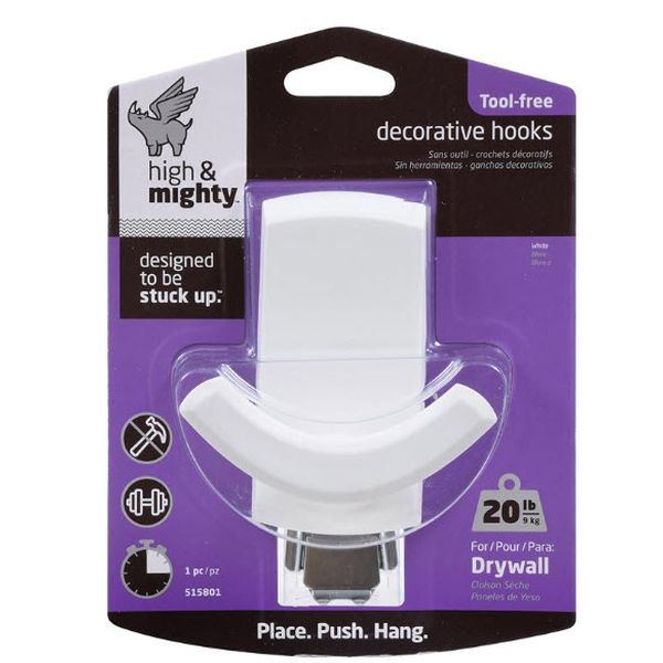 High and Mighty Decorative Double Hook - Holds up to 20 pounds! - NO ...