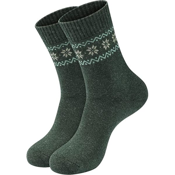 SIX Pairs of Men's or Women's Super Soft Faux Lambs Wool Socks in ...
