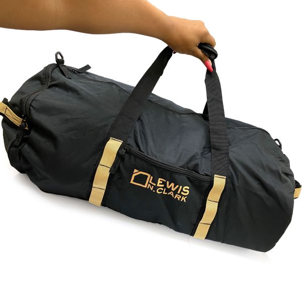 Lewis N Clark Water Resistant Barrel Duffle Bag Self Packable Packaway ...