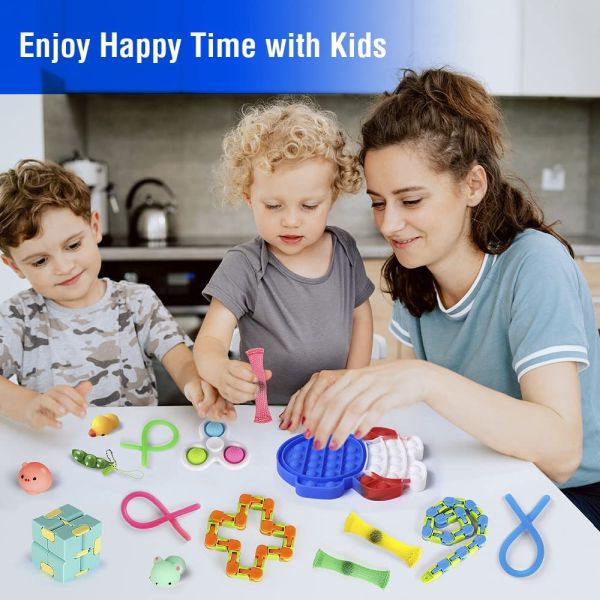 New Kid's Pop Fidget Bag PREFILLED with Fidget Toys! The bag itself is ...