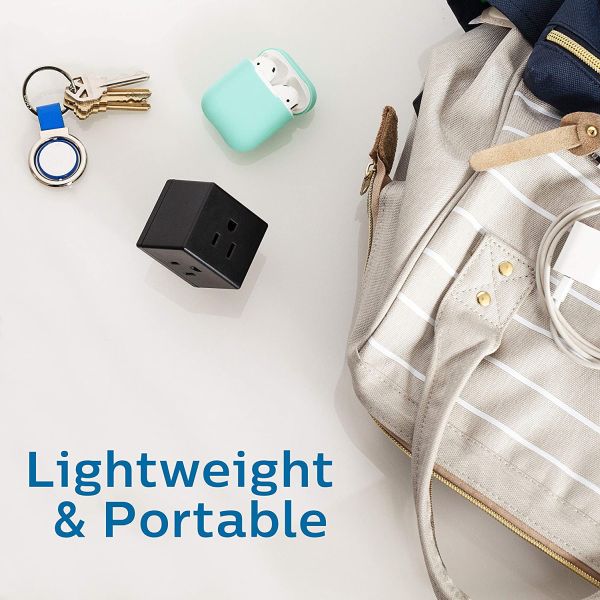 3 PACK of Philips 3-Outlet Side Entry Extenders - Cube design allows ...