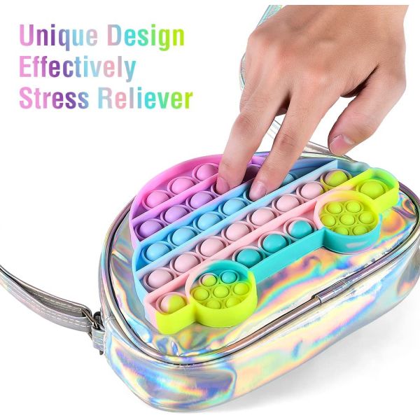 New Kid's Pop Fidget Bag PREFILLED with Fidget Toys! The bag itself is ...
