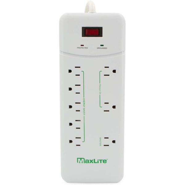 8 Outlet Advanced Power Strip Surge Protector with On/Off Toggle and ...