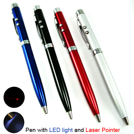 2 Pack 3 in 1 Pens w/ Led & Laser Pointer - SHIPS FREE - THAT Daily Deal