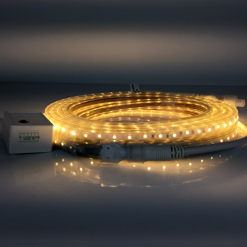 20 Foot Heavy Duty 8-Function Linkable Warm White LED Rope/Tape Light ...