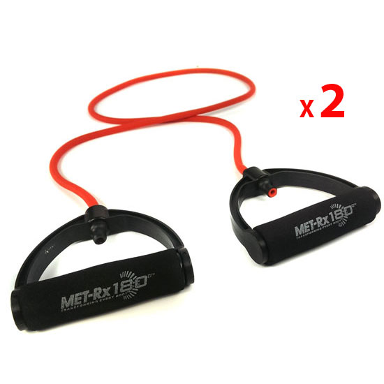 2 Fitness Balls AND 2 Resistance Bands Set by Met-Rx 180 - Ships Free ...