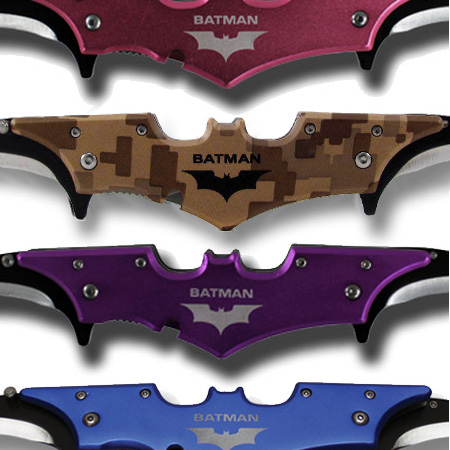 Batman Dual Blade Spring Assisted Folding Knife - Many Colors Available ...