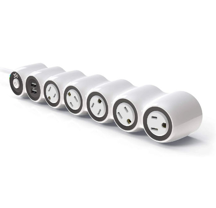 360 Degree Electric Power Curve Surge Suppressor with Five 360 Rotating ...