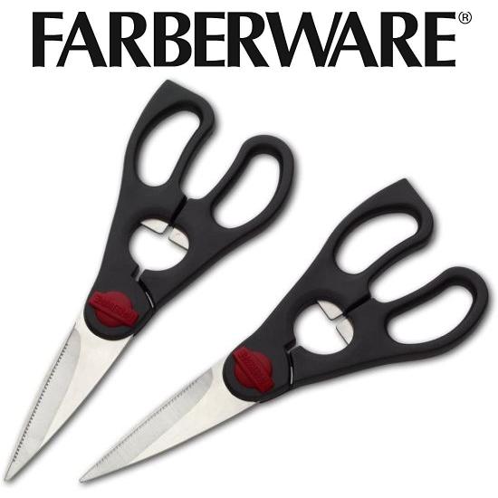 Farberware 2-Piece Stainless Steel Kitchen / Utility Shears - SHIPS ...