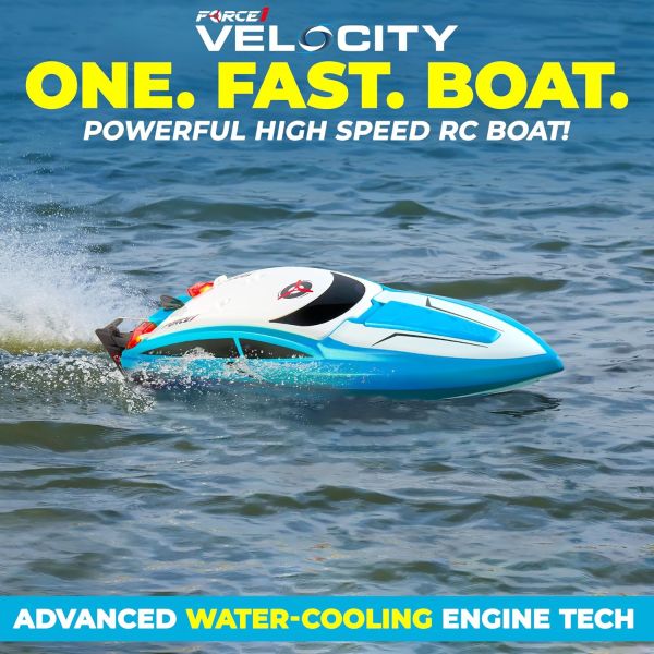 Force1 Velocity Fast RC Boat for Pools and Lakes - Even Dives ...