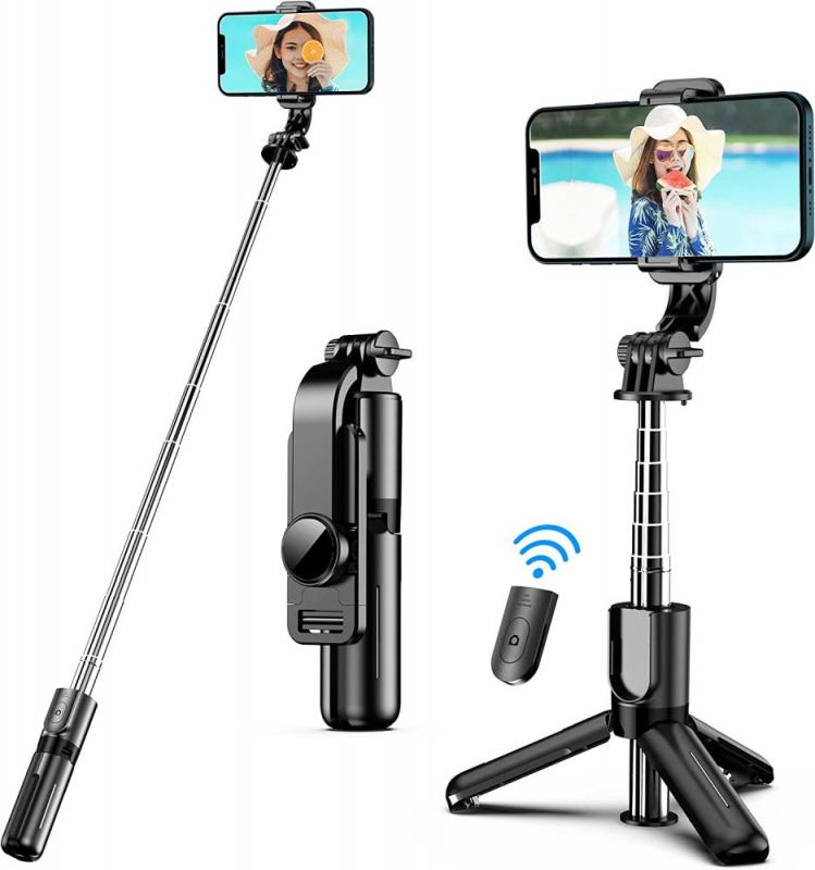 3-In-1 Selfie Stick, Tripod, and Wireless Remote with Battery ...