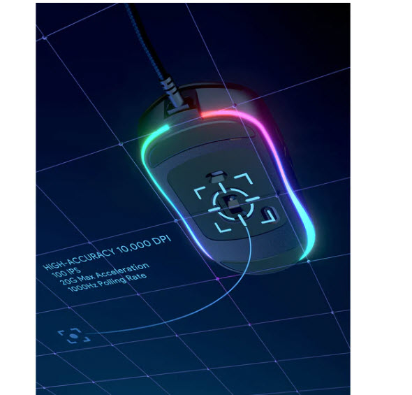 That Daily Deal - LED GM-F4 Gaming Mouse With Customizable RGB Lighting ...