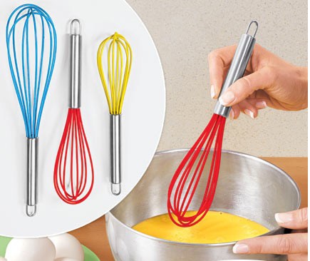 2 Pack - 11.5in Silicone Whisk - THAT Daily Deal