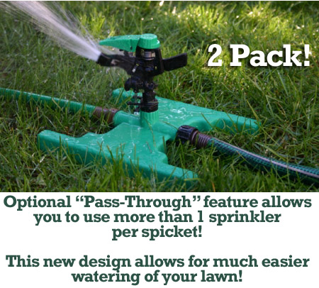 2 Pack of Ray Padula Pass-through Pulsating Sprinklers - Means you can ...
