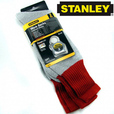2 Pairs of Stanley Thermal Cushioned Work Socks With FREE Keychain ...