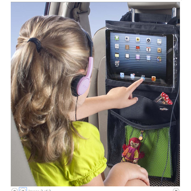 Backseat Tablet Organizer - Organizes and Keeps Kids and Adults ...