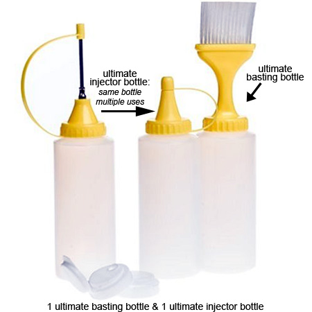 SHIPS FREE - Mr. BBQ Ultimate BBQ Set - Baster & Injector w/ Bottles ...