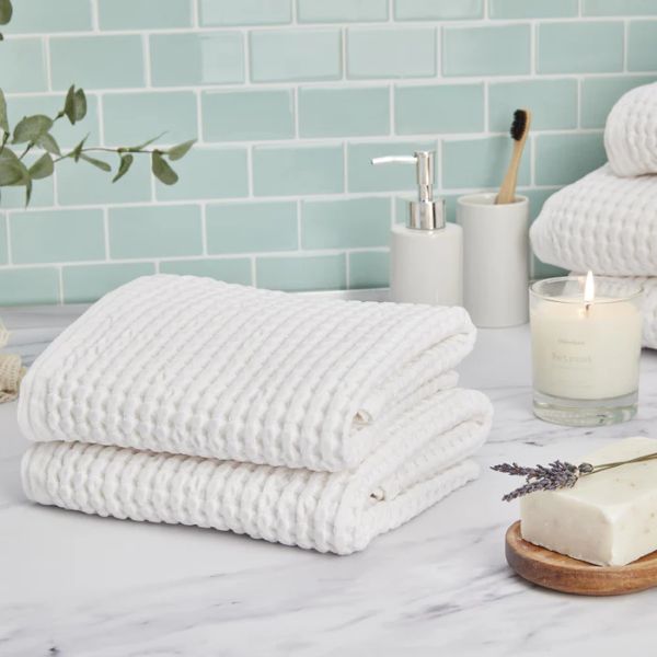 Clover Lane Deluxe Spa Waffle Hand Towels and Wash Cloths - Choose from ...