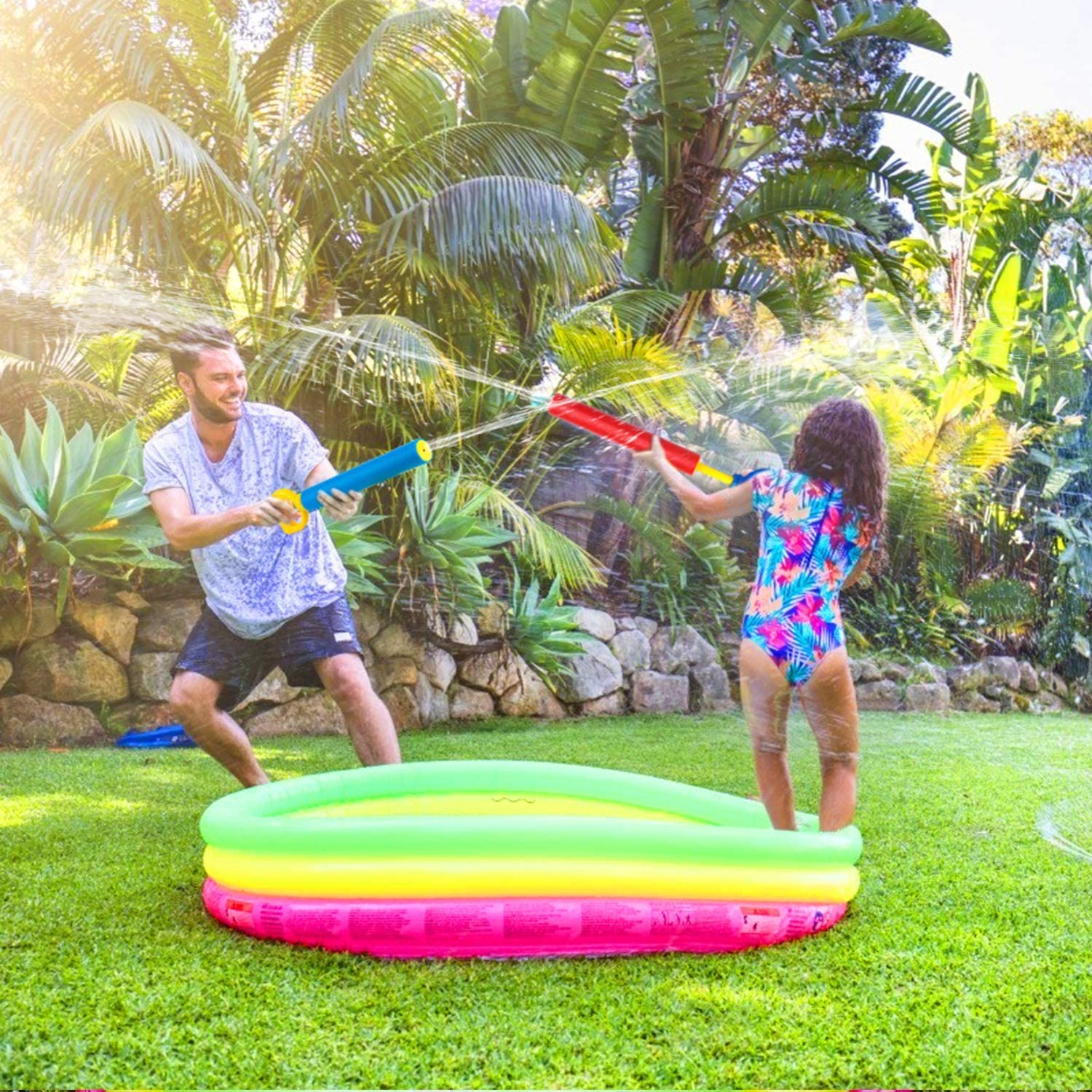 Set of FOUR Foam Water Blasters - Super easy to use and also allows for ...