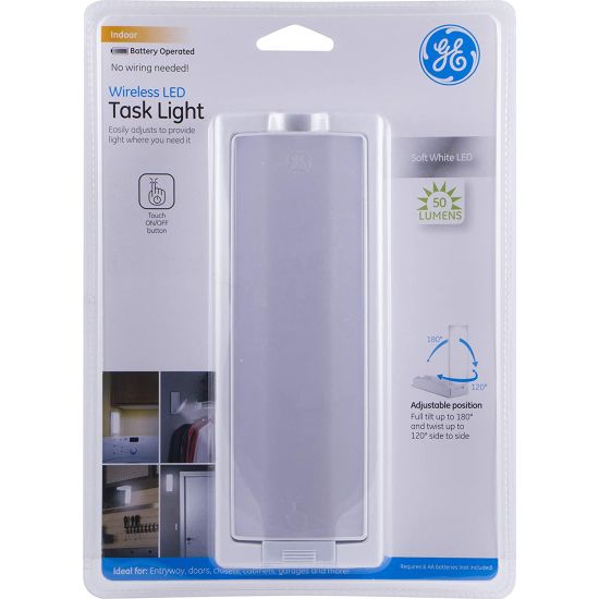 GE Wireless LED Task Touch Light Swivel - Moves 120° vertically and 180 ...