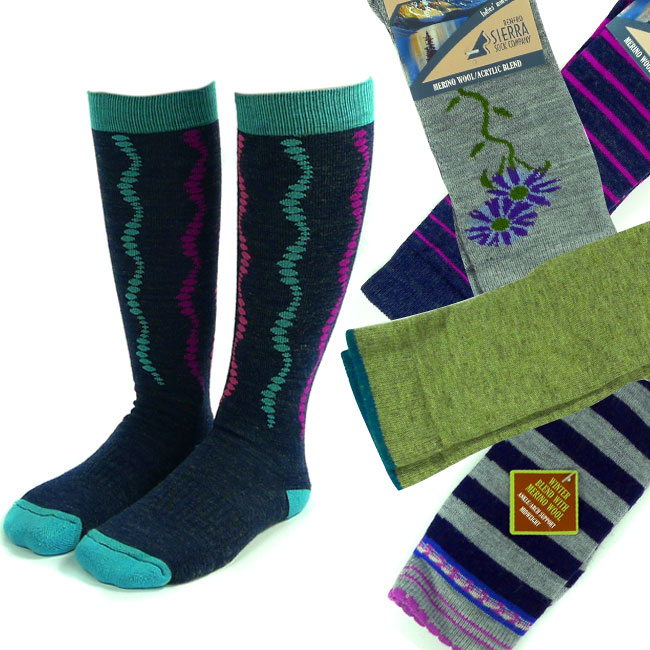 4 Pairs of Assorted Women's Merino Wool Socks - Made in the USA - Save ...